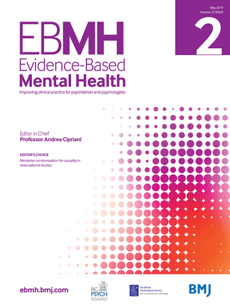 Evidence based mental health | BMJ