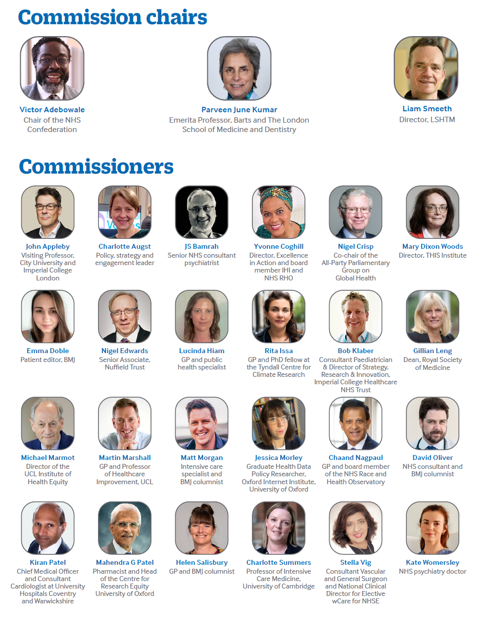 The BMJ Commission on the Future of the NHS | The BMJ